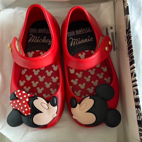 Mini Melissa | Shoes | Minnie And Mickey Mini Melissa Adorable Shoes ...